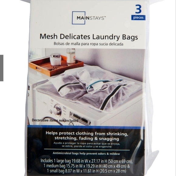 Mainstays | Other | Mainstays Laundry Bags Sanitized Treated 3 Piece ...